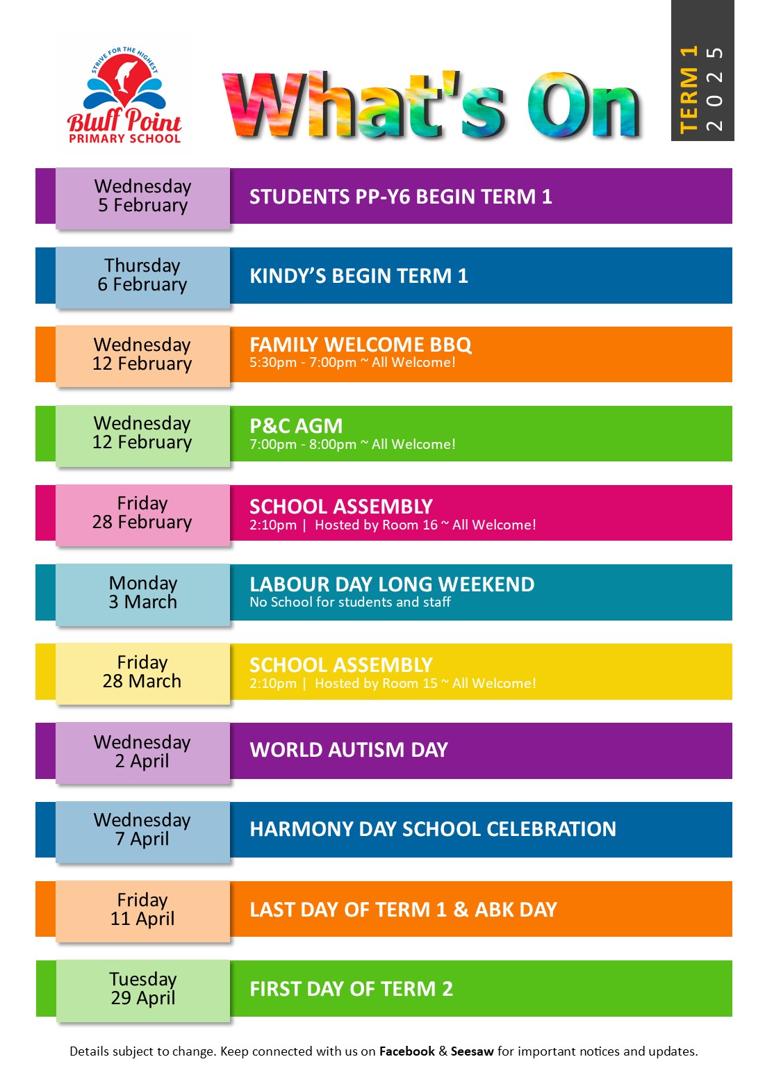 Term Planner | Bluff Point Primary School